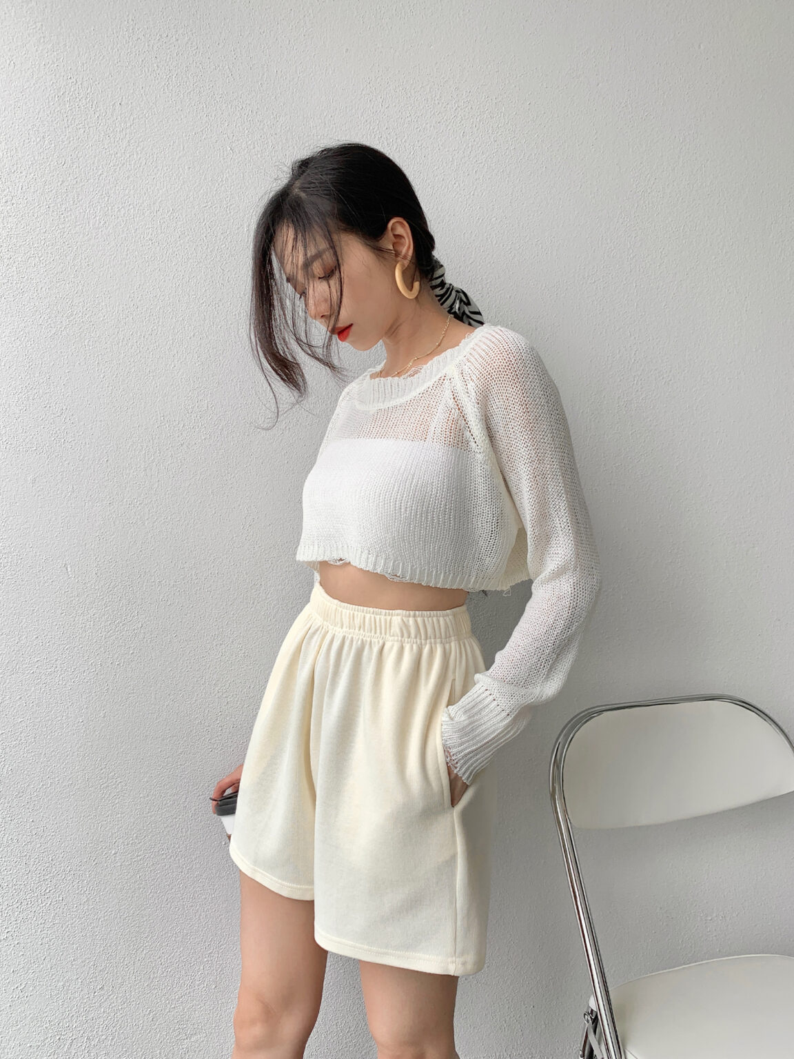 Symone Top (White) - Beez Boutique