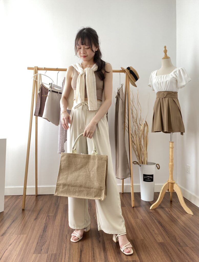 Cariel Pants (Cream) - Beez Boutique